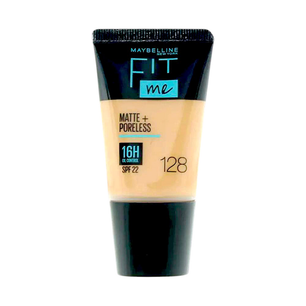 MAYBELLINE Fit Me Matte & Poreless Foundation shade: 128 Warm Nude, 18 ...