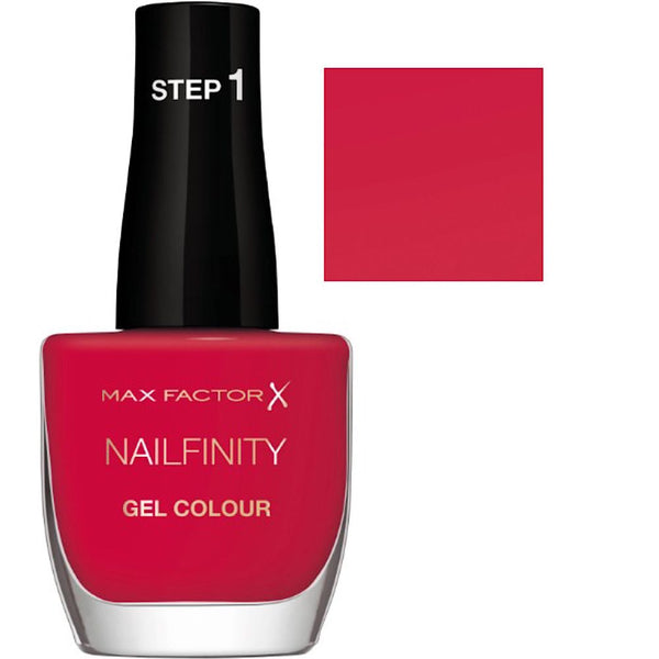 MAX FACTOR NAILFINITY GEL COLOUR NAIL POLISH, 300 RUBY TUESDAY, 12ML ...