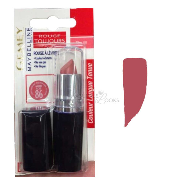 MAYBELLINE GEMEY - ROUGE TOUJOURS LIPSTICK - 86 Ambre Rose ...