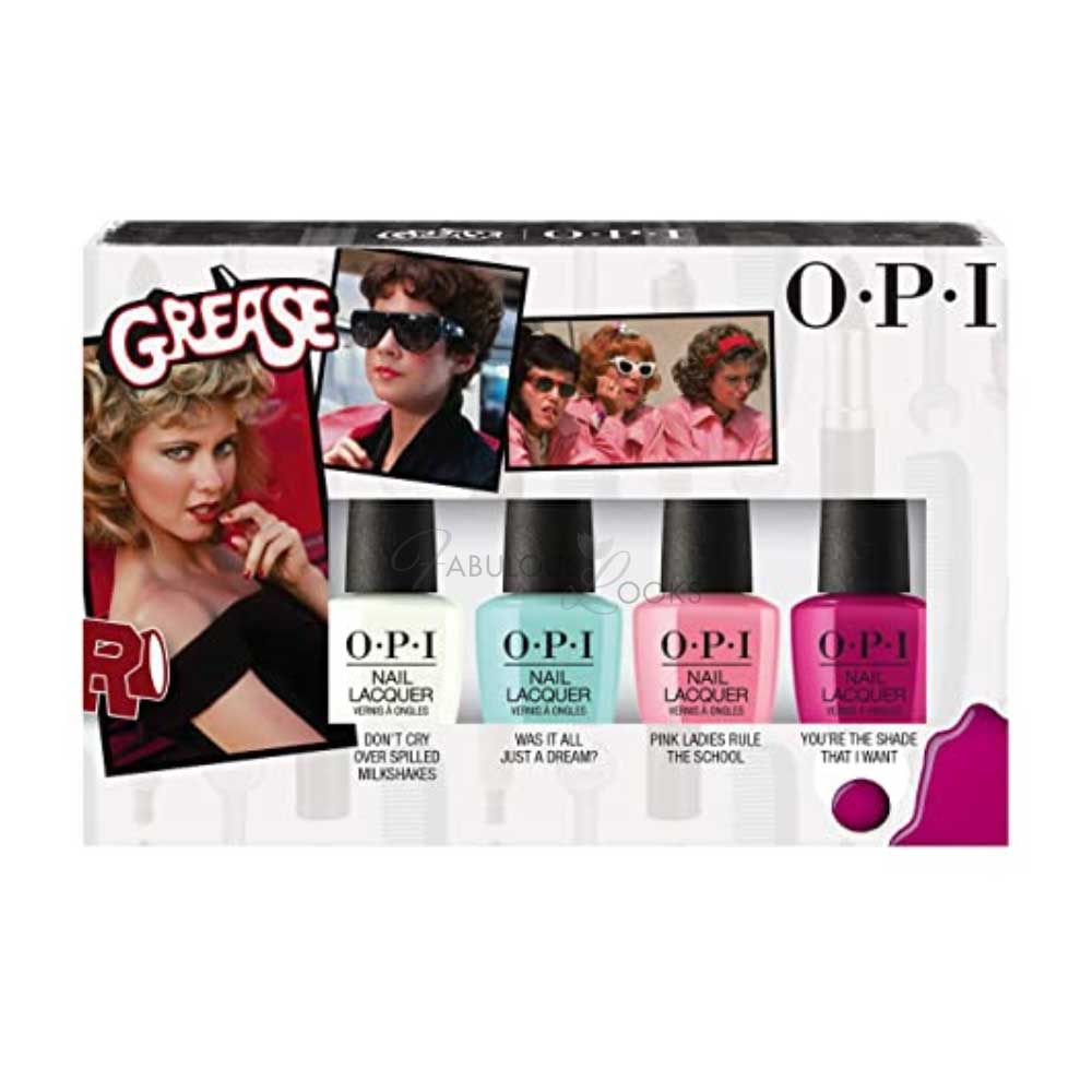 OPI Nail Lacquer Grease Collection Limited Edition Mini Four Pack ...